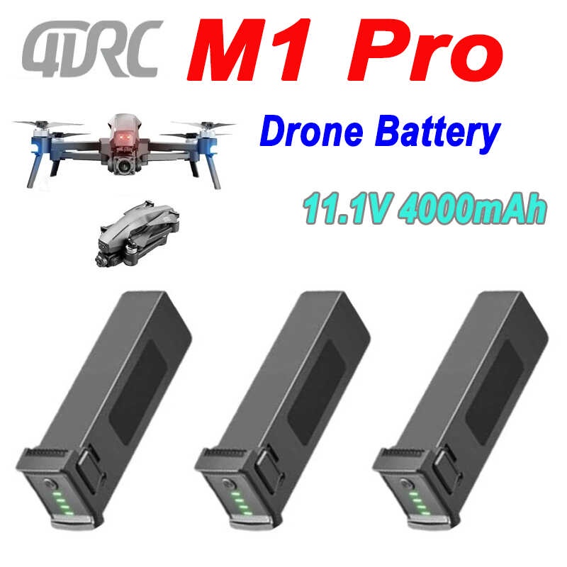 4DRC Original M1 Pro Drone Battery 11.1V 4000mAh For M1/M1 Pro Battery RC Quadcopter M1 ...