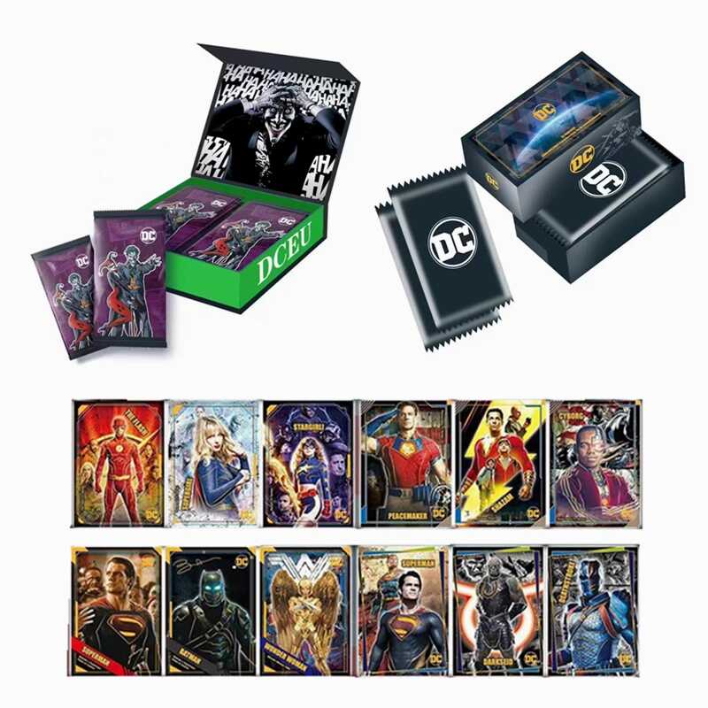 Cards DC Justice League Star Diamond Card Batman Superman Flash Wonder ...