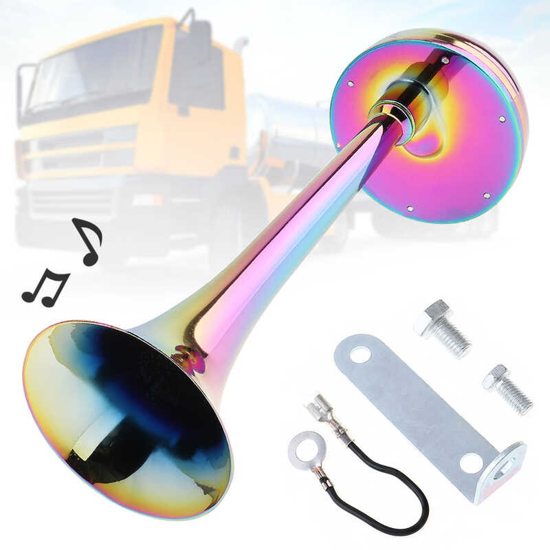 12V 24V 126DB Super Loud Colorful Tracheal Electric Air Horn with ...
