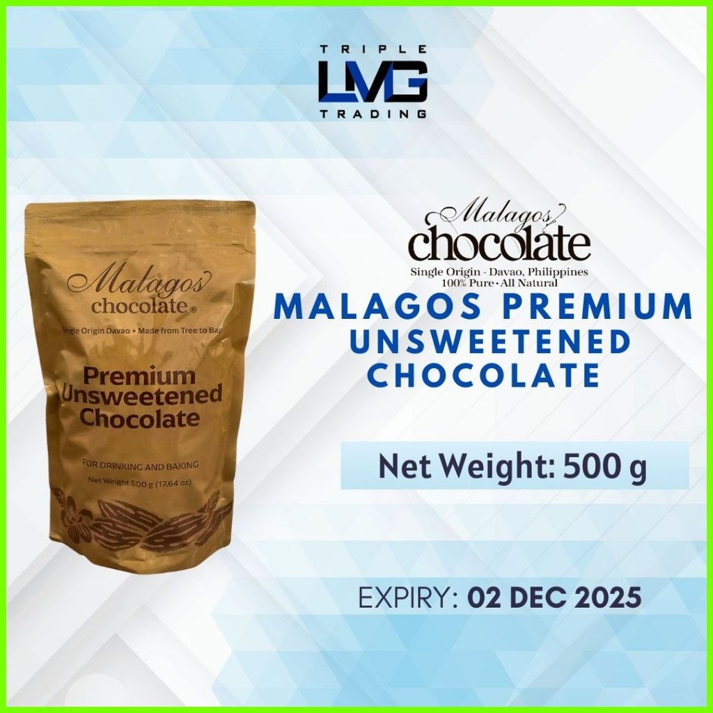 Premium Unsweetened Chocolate (Malagos Chocolate) | Shopee Philippines