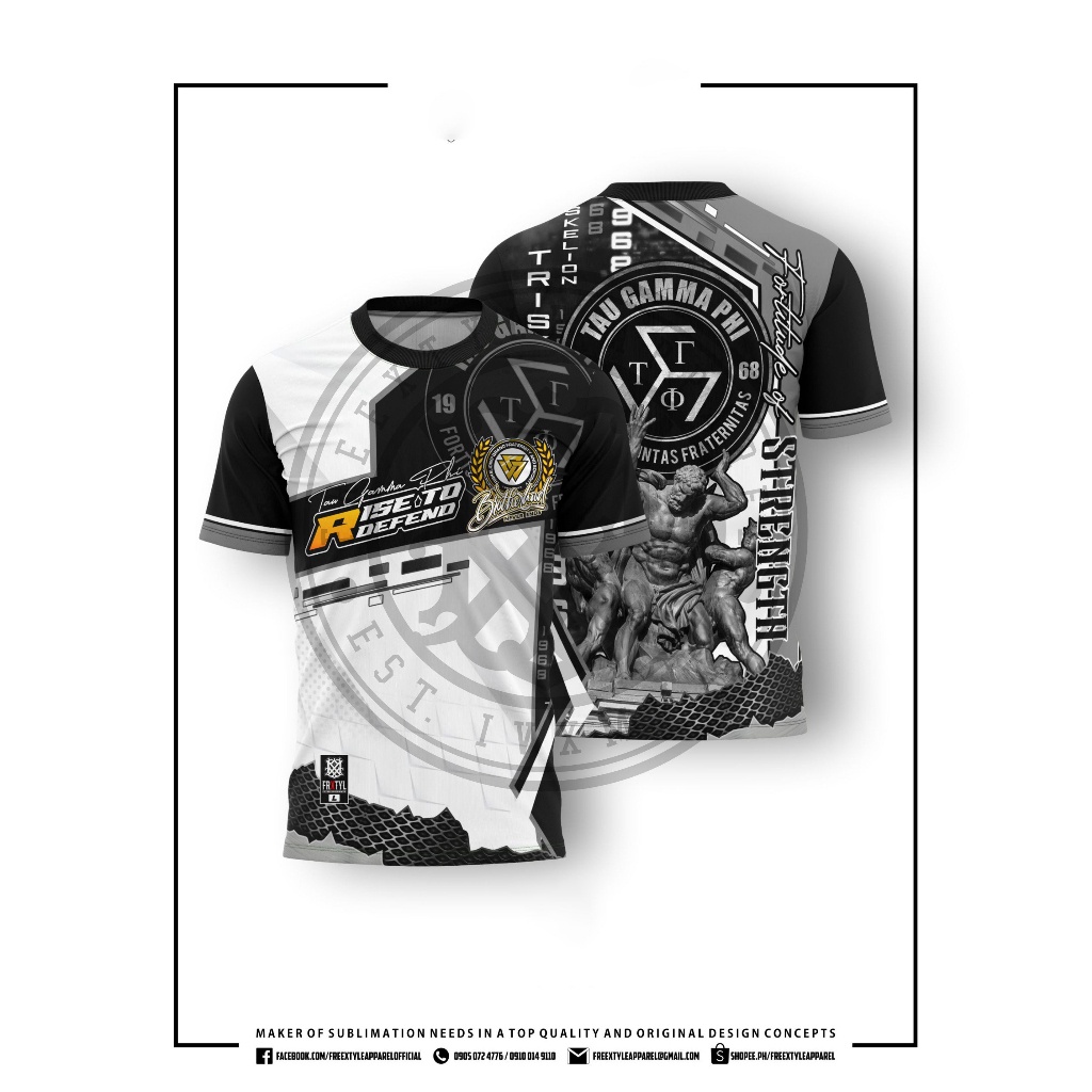 Tau Gamma Phi Triskelion Frat Shirt Full Sublimation | Shopee Philippines