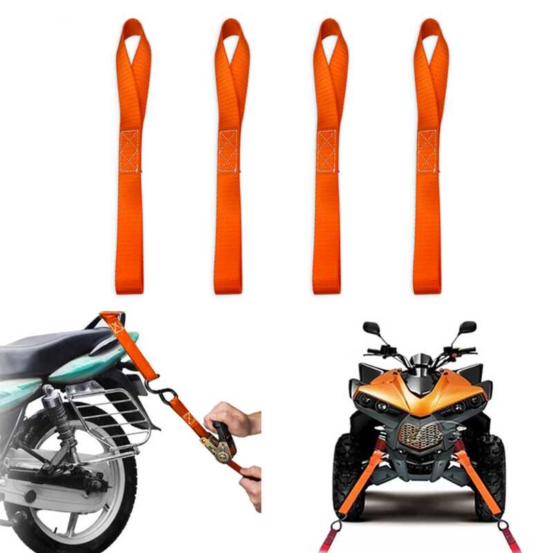 4Pcs Car Motorcycle Packing Tie Downs Loop Straps Trunk Cargo Lage ...