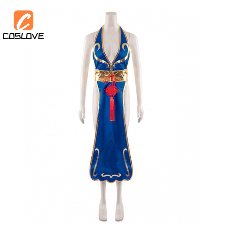 Street Fighters Chun Li Cosplay Full Set Costume Suit for Woman Sexy ...