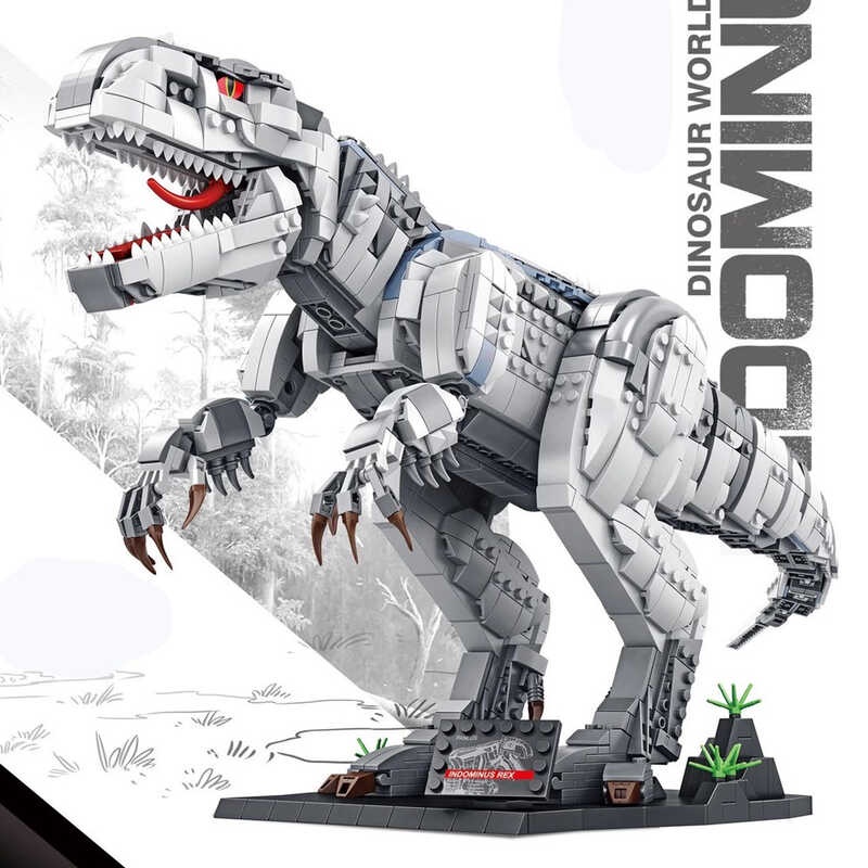 Jurassic Park T-Rex Dinosaur World Building Blocks, Kompatible IDEAS ...