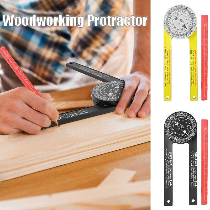 Woodworking Scale Mitre Saw Protractor Angle Level gamit ang Marking ...