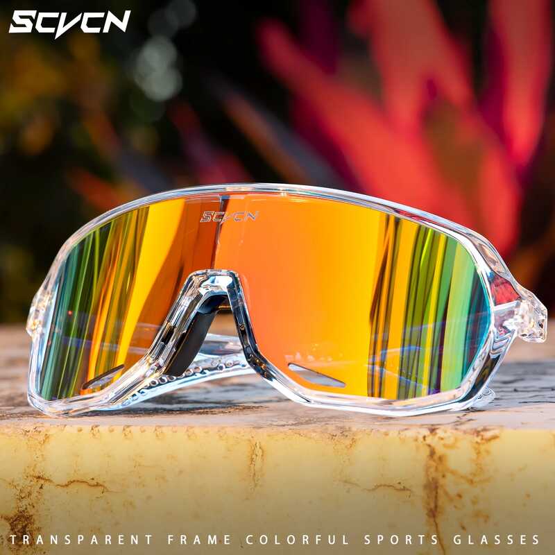 Scvcn Hot Cycling Sunglasses Men Road Driving Bike Glasses Outdoor
