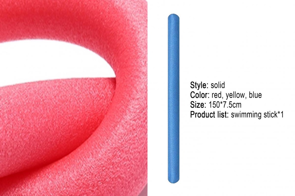 RGA Swimming Foam Tube Solid Color Strong Buoyancy EPE Floating Rod ...