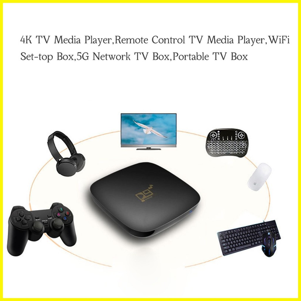 D9 mxq pro tv box 4k 5g 8gb 128gb android smart digibox tv box for tv ...