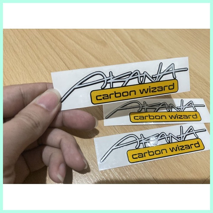 akana carbon wizard cut out sticker for motorcycle black base | Shopee ...