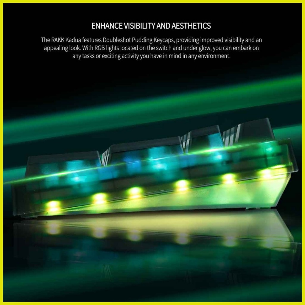 Rakk Kadua Mechanical Numeric Keypad 21 Keys Tri-Mode Rgb Hot Swap ...