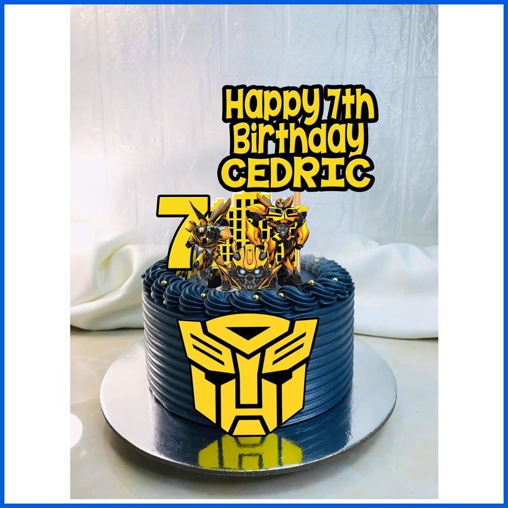 ♨ Transformer bumblebee theme cake topper | Shopee Philippines