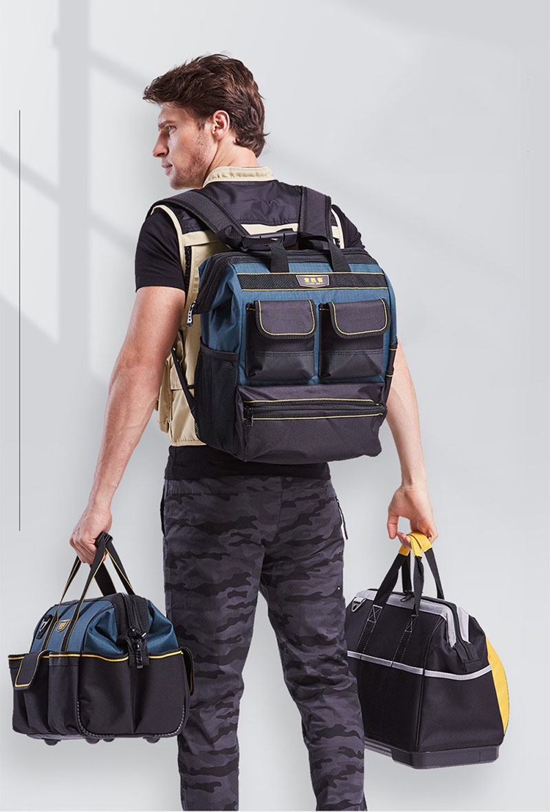 Winhunt Double Shoulder Backpack Tools Specialized Tool Bag Electrician ...