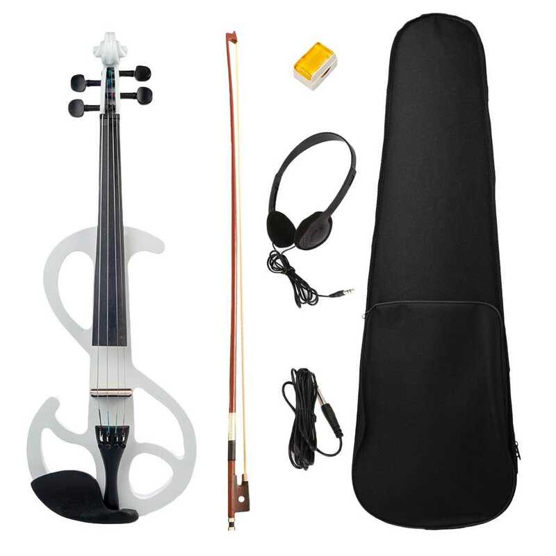 Magic Sound Electric Violin 4/4 Size With Case, Bow, Audio Cable ...