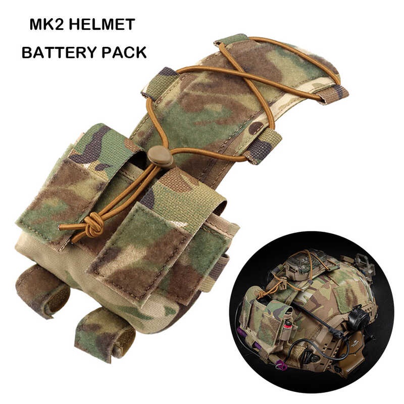 Tactical Helmet Battery Case 2 Helmet Rear Hanging Battery Pouch ...