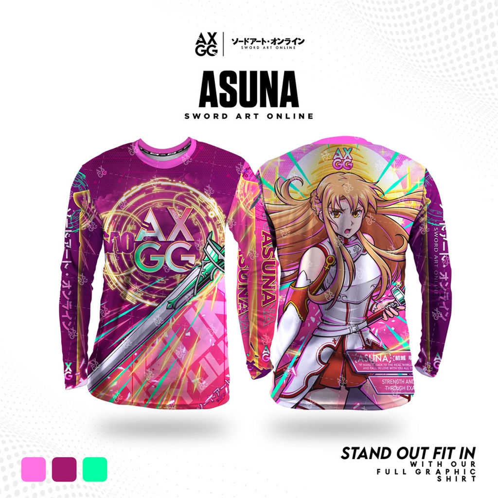 AXGG "Sword Art Online" Anime T-Shirt /Long sleeve / Jacket | Shopee ...
