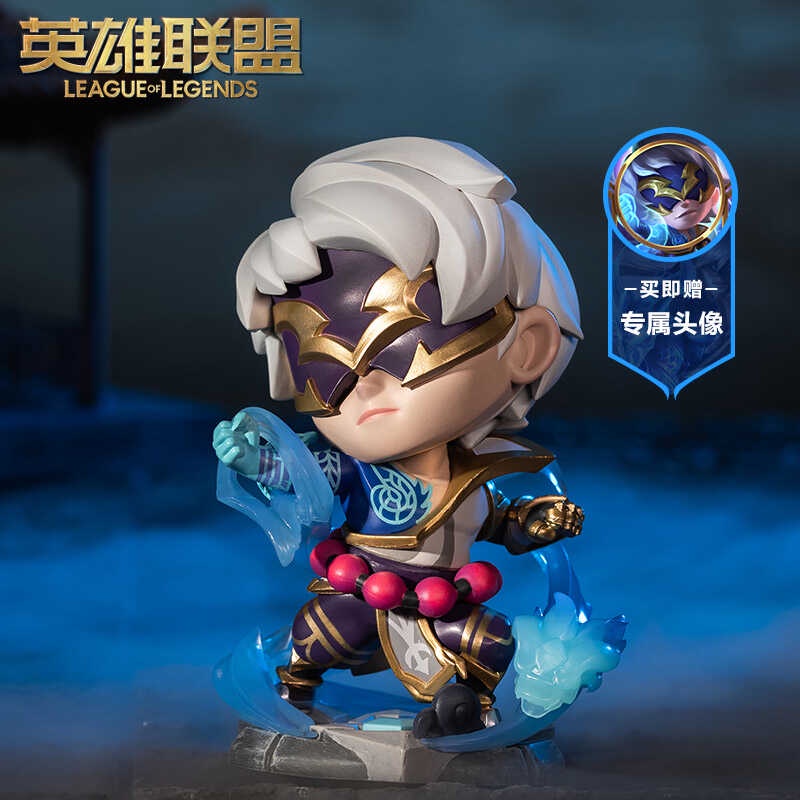 Original League Of Legends Lee Sin Small Statues Dragon Skin Anime ...