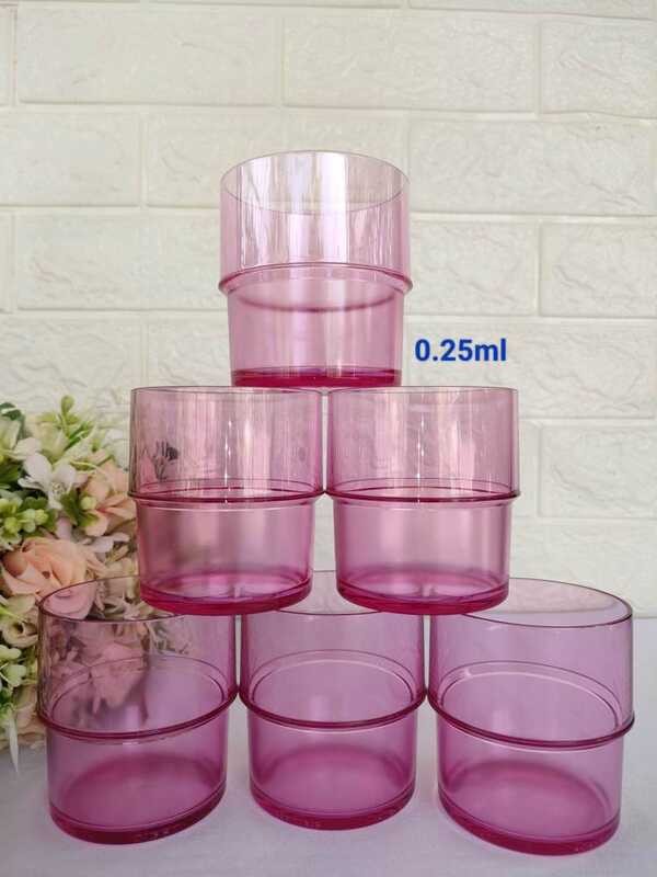 6-PC Tupperware Low Glass | Shopee Philippines