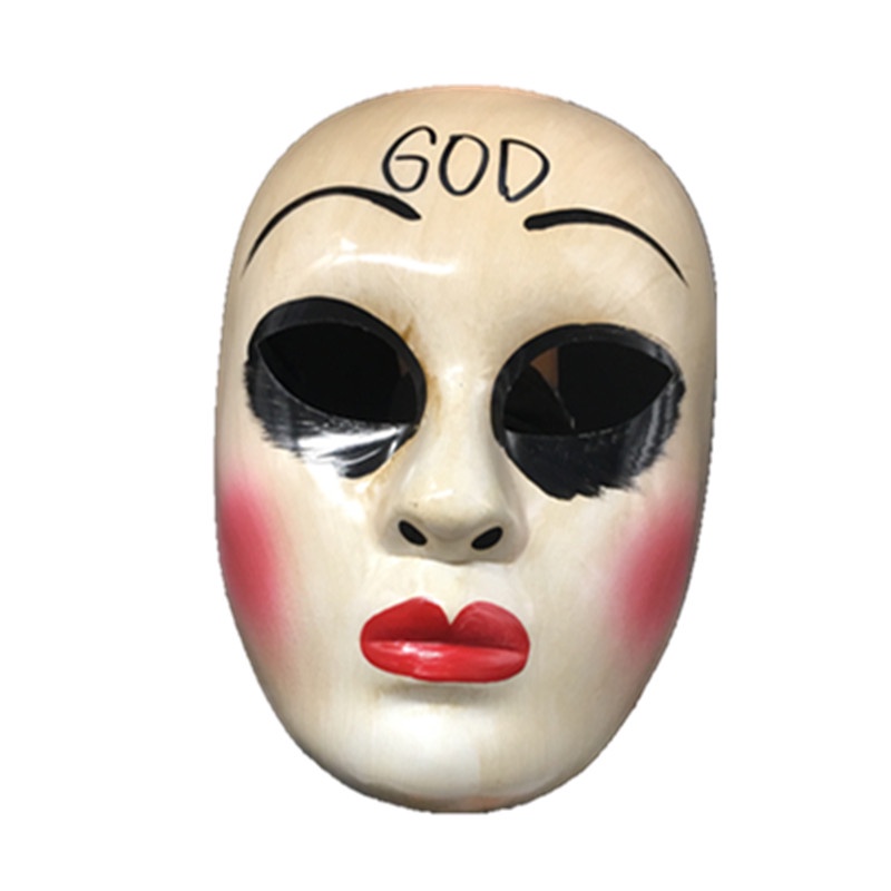 Halloween Scary cross killer mask Atmosphere whole face minority Clown ...