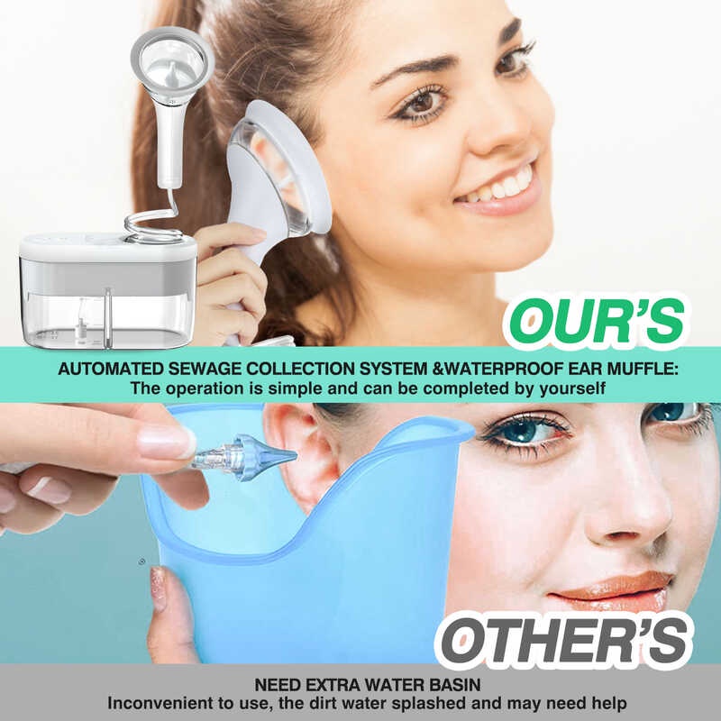 LY Electric Ear Water Cleaner Earwax Ear Wax Removal Irrigation System ...