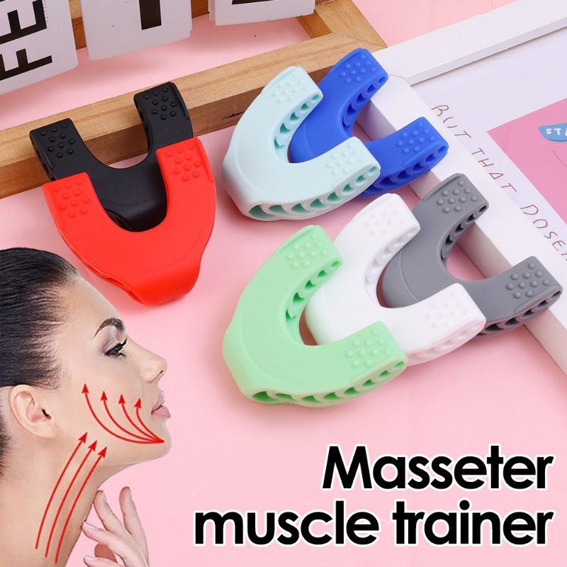 Silicone Bite Balls Jaw Exerciser / Facial Neck Muscle Fitness Trainer ...