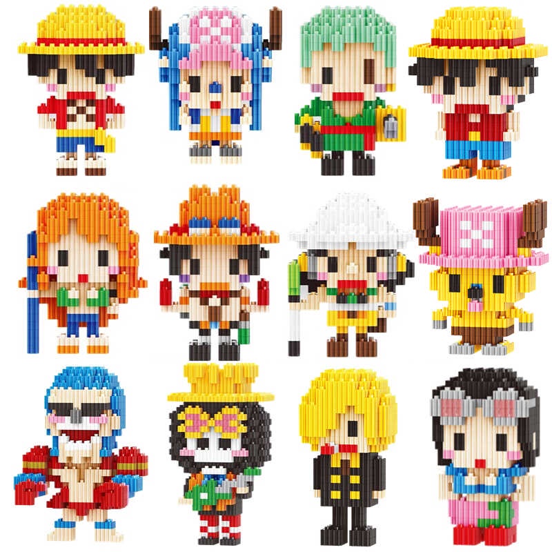 Anime One Piece Micro Particle Building Blocks Luffy Sauron hete ...