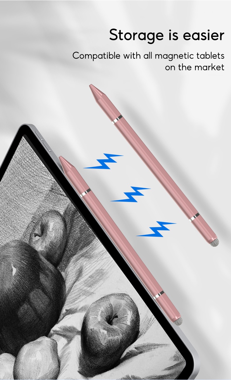 TBTIC 3 in 1 Capacitive Stylus Pen For iPad Matepad Phone Android Touch ...