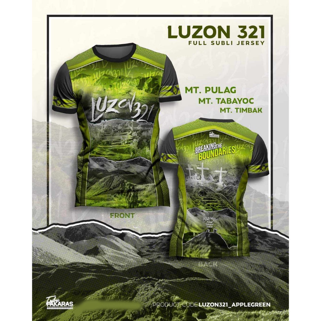 LUZON 321 FULL SUBLI JERSEY | Shopee Philippines