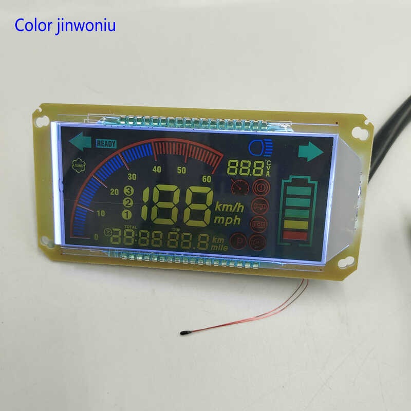 Ang Kulay Na LCD Display Dashboard Speedometer Para Sa Electric Scooter ...