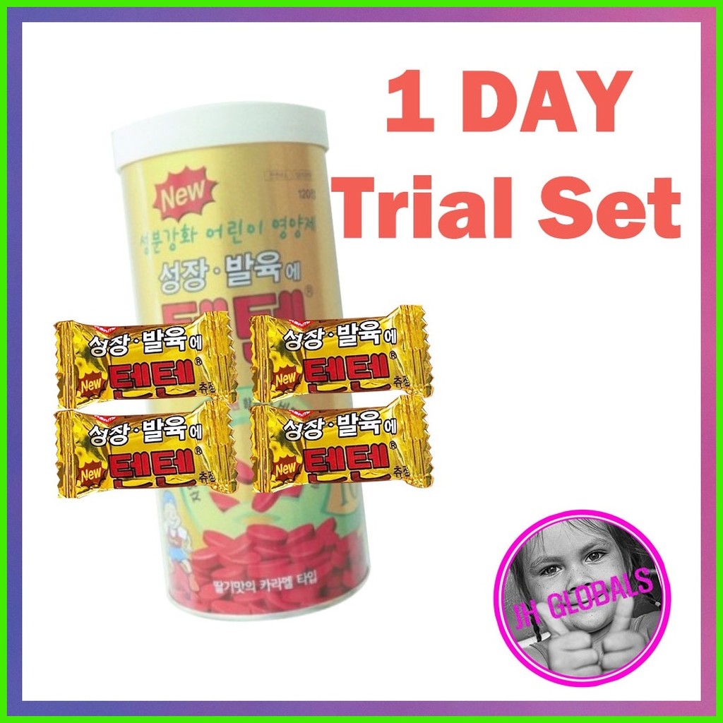 ∆ [1Day Trial Set] Hanmi Tenten Chewable Vitamin Tablet 4pcs Sample ...