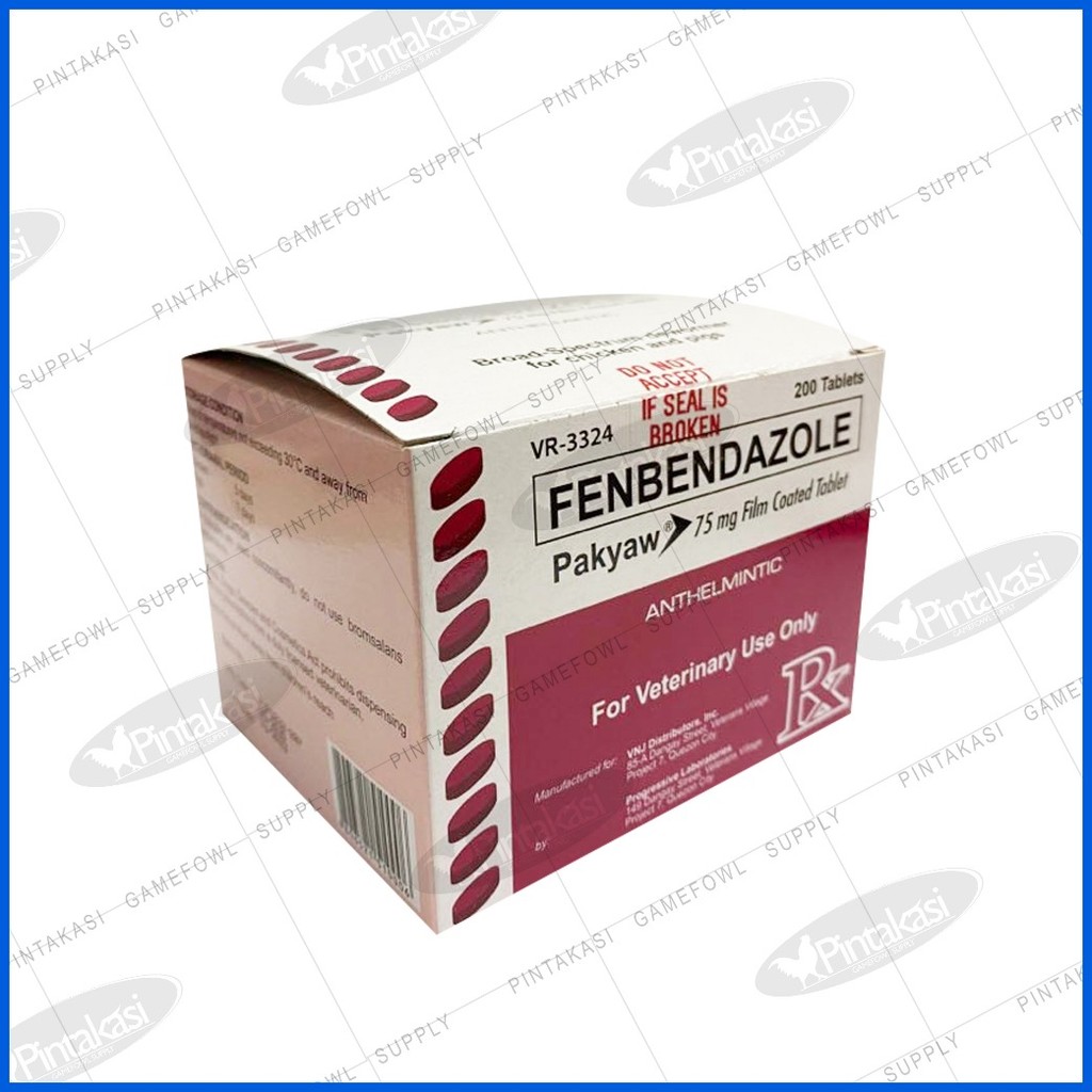 Pakyaw 200 tablets Fenbendazole 75mg Anthelmintic Broad-Spectrum ...