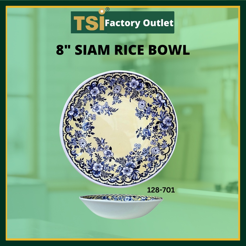 Claytan 8'' SIAM RICE BOWL Ceramic Set Ceramic Dinner BOWL Plate Glass ...