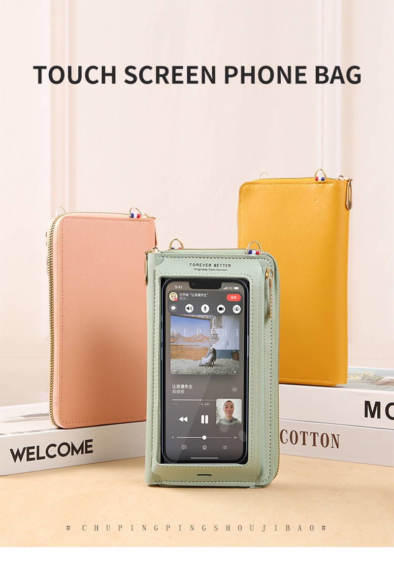 Touch Screen Phone Bag Crossbody Bags Women RFID Multifunctional ...