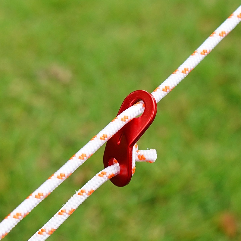 Aluminum Alloy Tent Rope Tensioner Dual Holes Wind Rope Tent Buckle ...