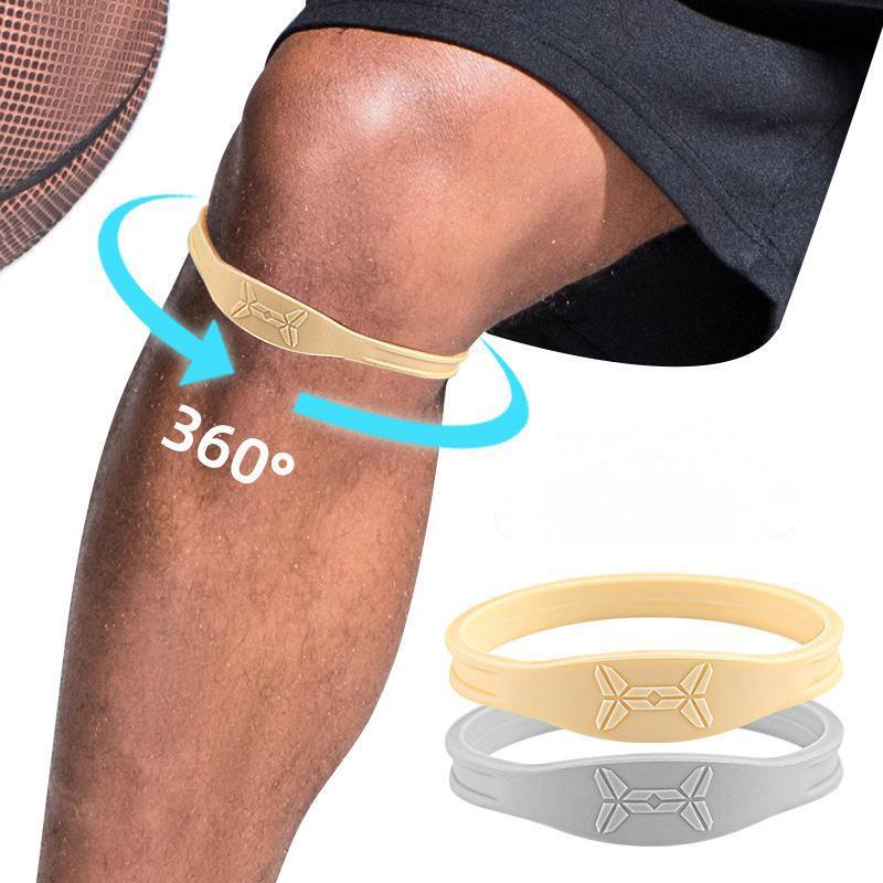 2Pcs Knee Brace Silicone Patella Tendon Support Strap Patellar Ring ...
