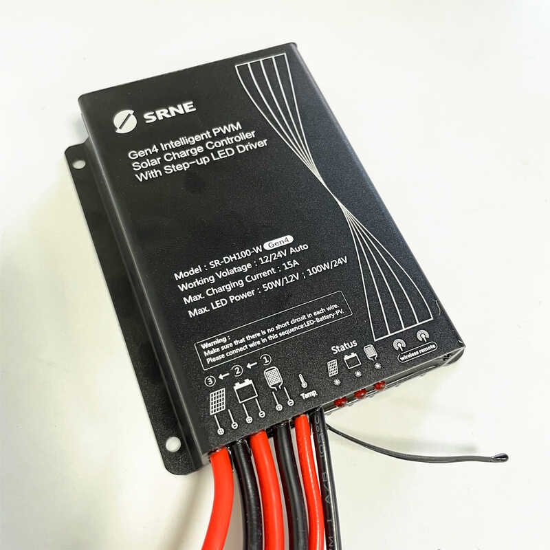 Tag SRNE Waterproof IP67 PWM Solar Charge Controller 12V 24V 15A PV ...
