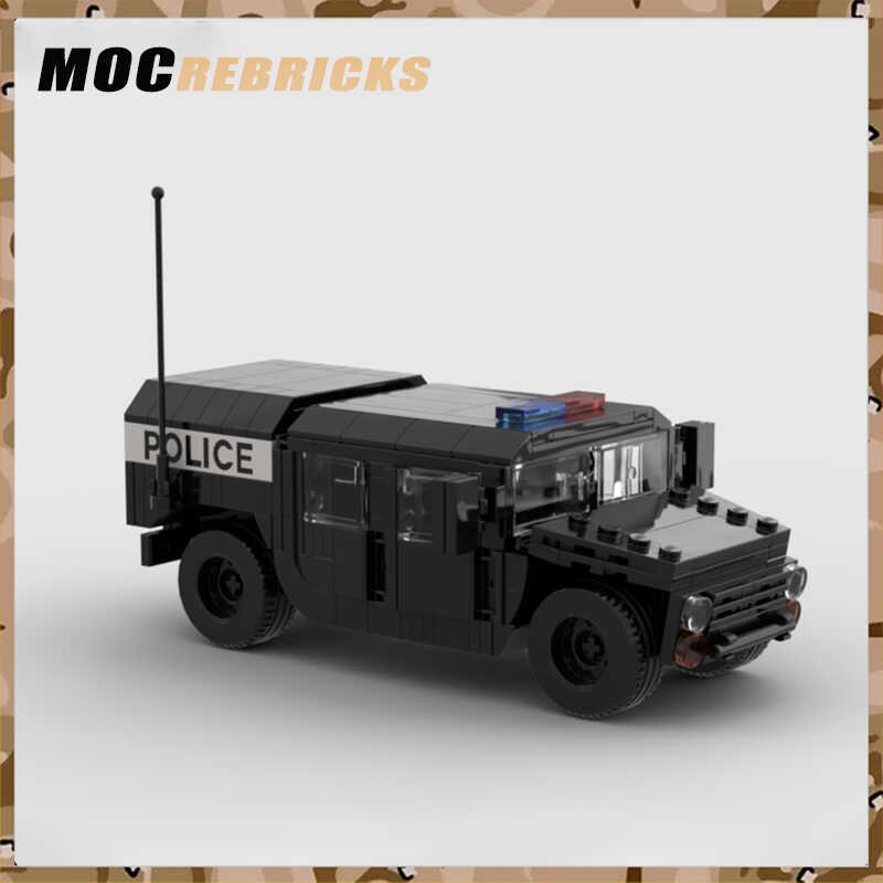 WW2 Military Figure Modern City Vehicle Police SWAT Humvee Special Car ...