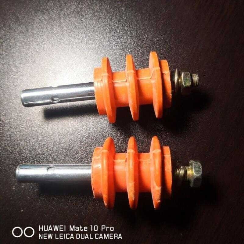 Insulator half pole threaded grounding copper busbar machine room ...