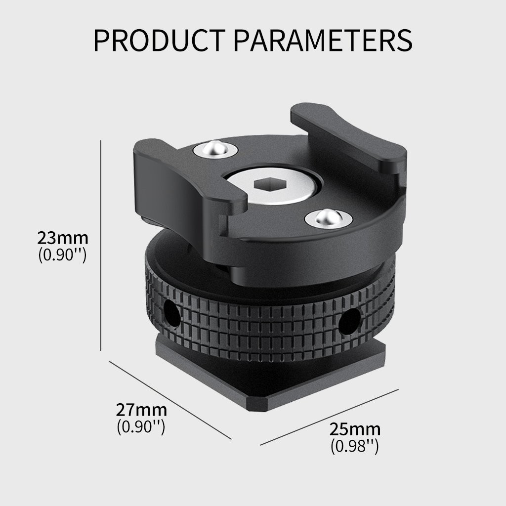 Cold Shoe Mount Adapter for DJI Mic/Mic 2 Hollyland Rode Wireless ...