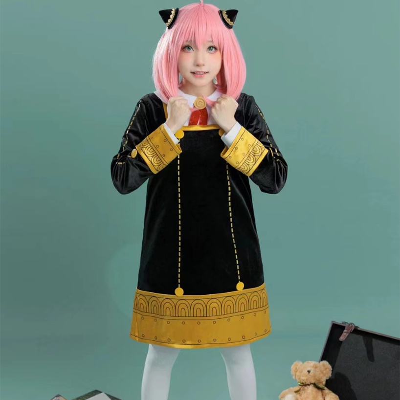READY STOCK Anya Forger Cosplay Costume Full Set JP Anime Spy X Family ...