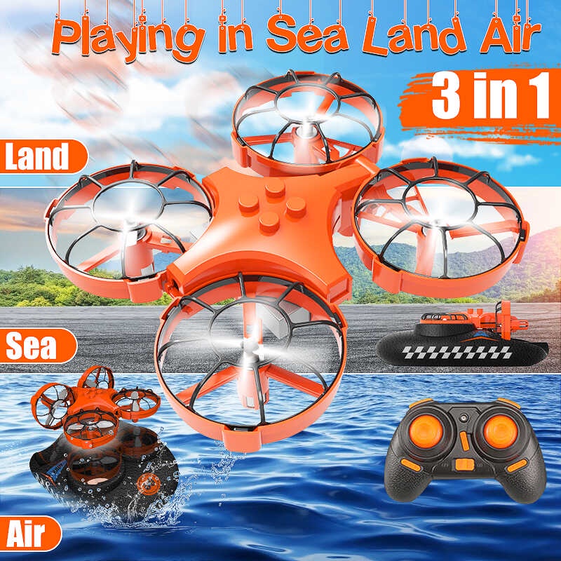Airplane Kit One Key Return Remote Control Drone Aeroamphibious Plane ...