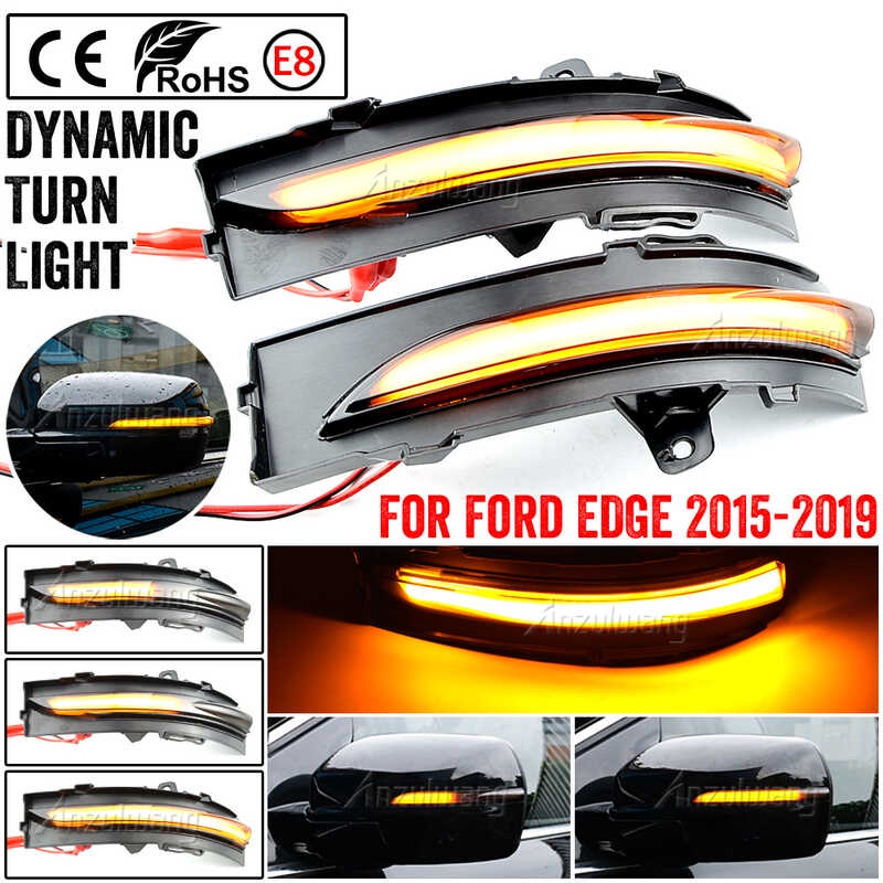 LED Dynamic Turn Signal Sequential Light Rearview Flashing Side Mirror ...
