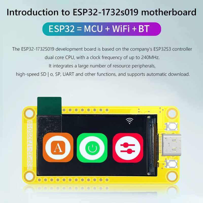 Esp32-S3 Development Module 8M PSRAM Iot MCU Development Board 1.9Inch ...