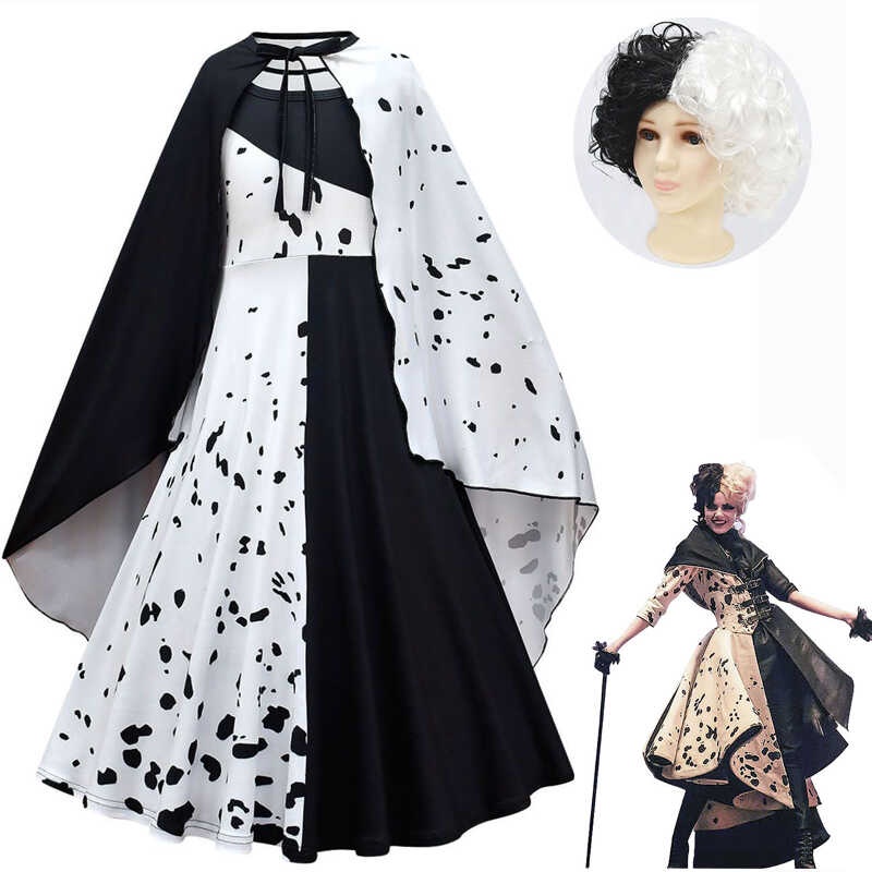 101 Loyal Dog Black and White Witch Kuila Cruella Children's Halloween ...