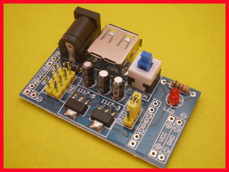 SYB-130 Bread Board Power Module SP1117-3.3V 5V Stabilized Power Supply ...