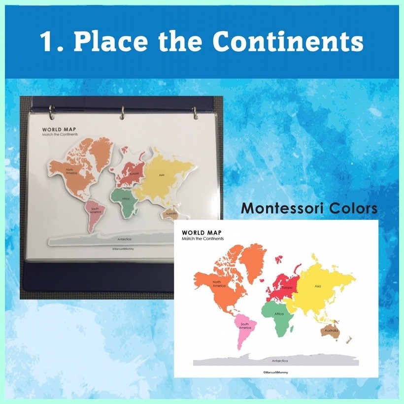 Continents, Flags and Countries Individual Worksheets - Educational ...
