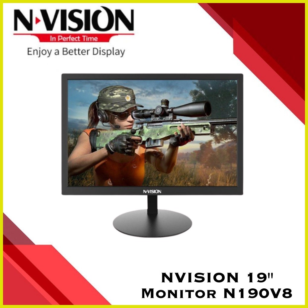 Nvision 19 inch Led Monitor | HD 720P 60Hz | N190HD | Computer Monitor ...