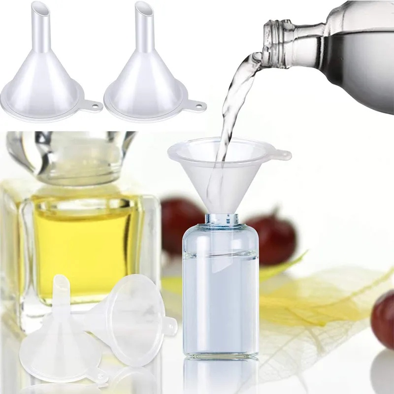 1Pc Mini Plastic Transparent Small Funnels/Bottles Liquid Essential Oil ...