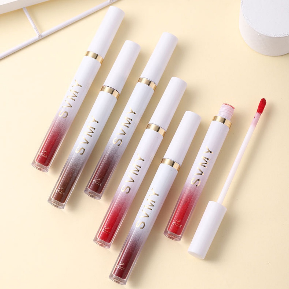 Velvet Lipstick Lip Glaze Waterproof Lip Gloss Long Lasting Sexy Red ...