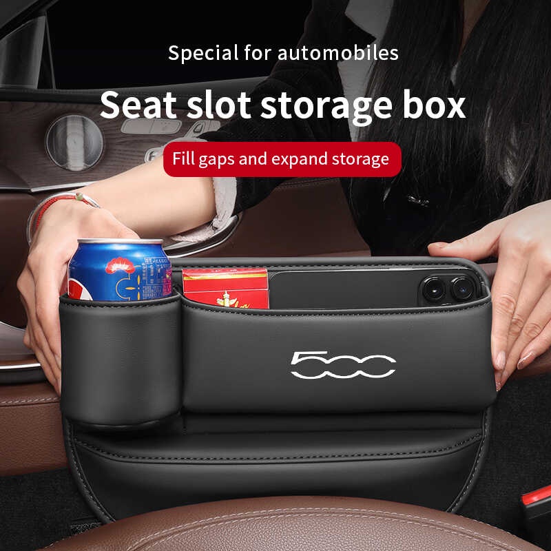 Car Seat Gap Crevice Storage Box Para sa Fiat 500 500l 500x 500e Abarth ...