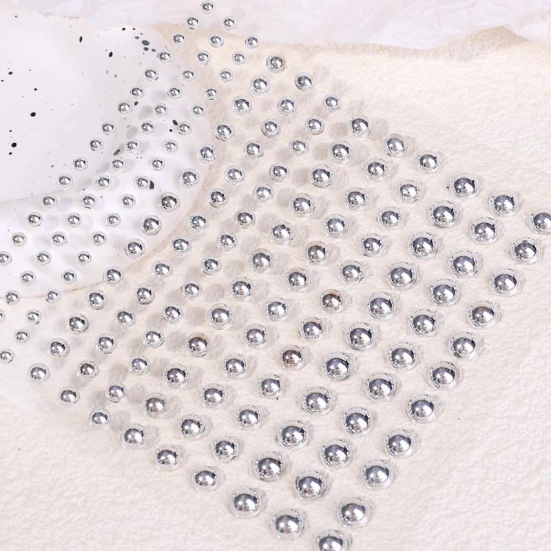 Sliver Diamond Nose Stud Lip Stud Sticker / Self Adhesive Rhinestones ...